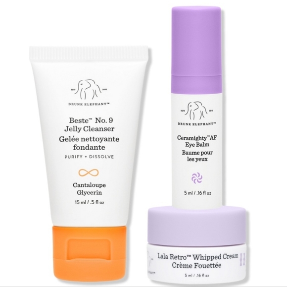 Drunk Elephant | Skincare | Drunk Elephant 3 Piece Travel Set | Poshmark